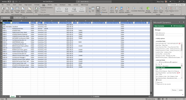 Business Central & Excel: Viewing & Editing Features | Forvis Mazars